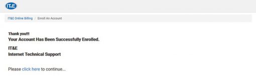 MyBilling - IT&E Online Store