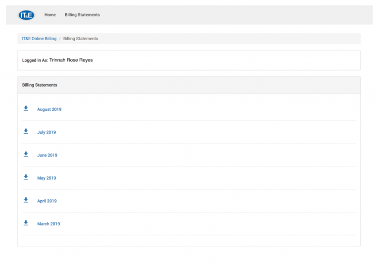 ONLINE BILLING FAQ - IT&E Online Store